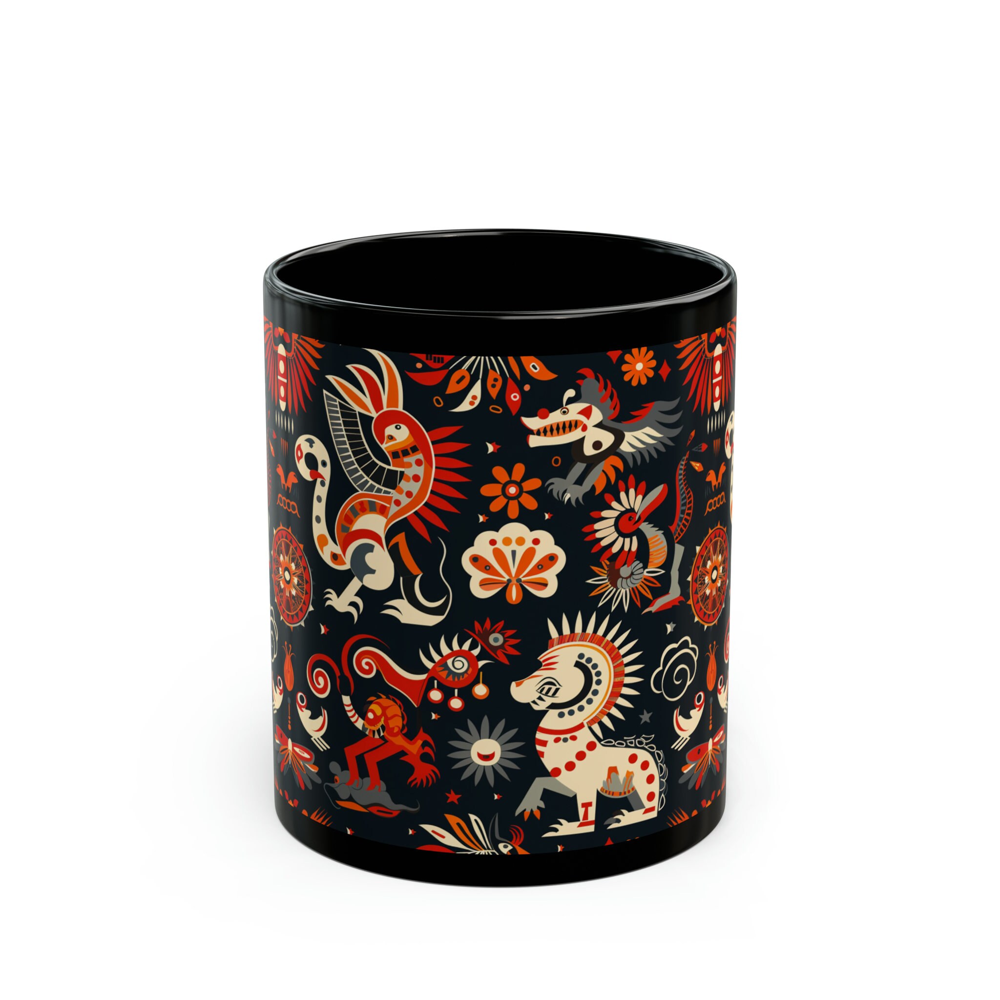Latin American Tribe Inspired Patterns Mug Aztec Design Tea Cup Inca ...