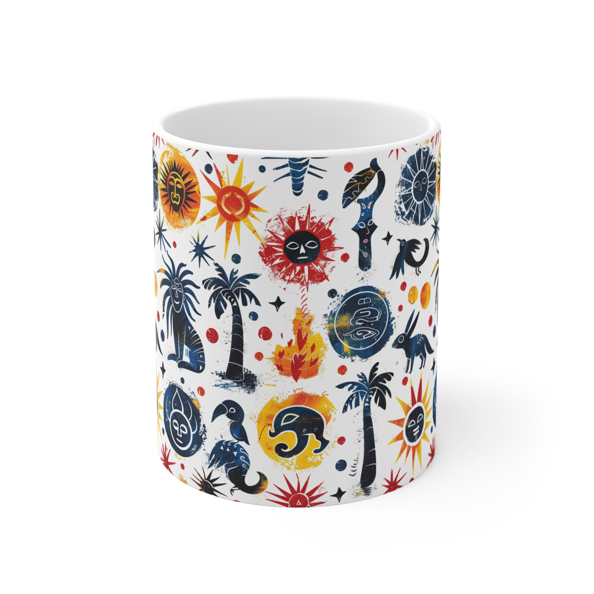 Latin American Tribe Inspired Patterns Mug Aztec Design Tea Cup Inca ...