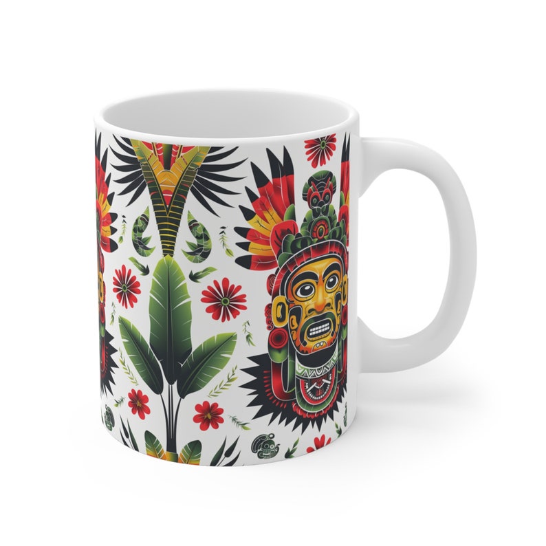Latin American Tribe Inspired Patterns Mug Aztec Design Tea Cup Inca ...