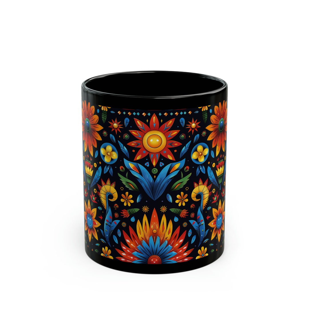 Latin American Tribe Inspired Patterns Mug Aztec Design Tea Cup Inca ...
