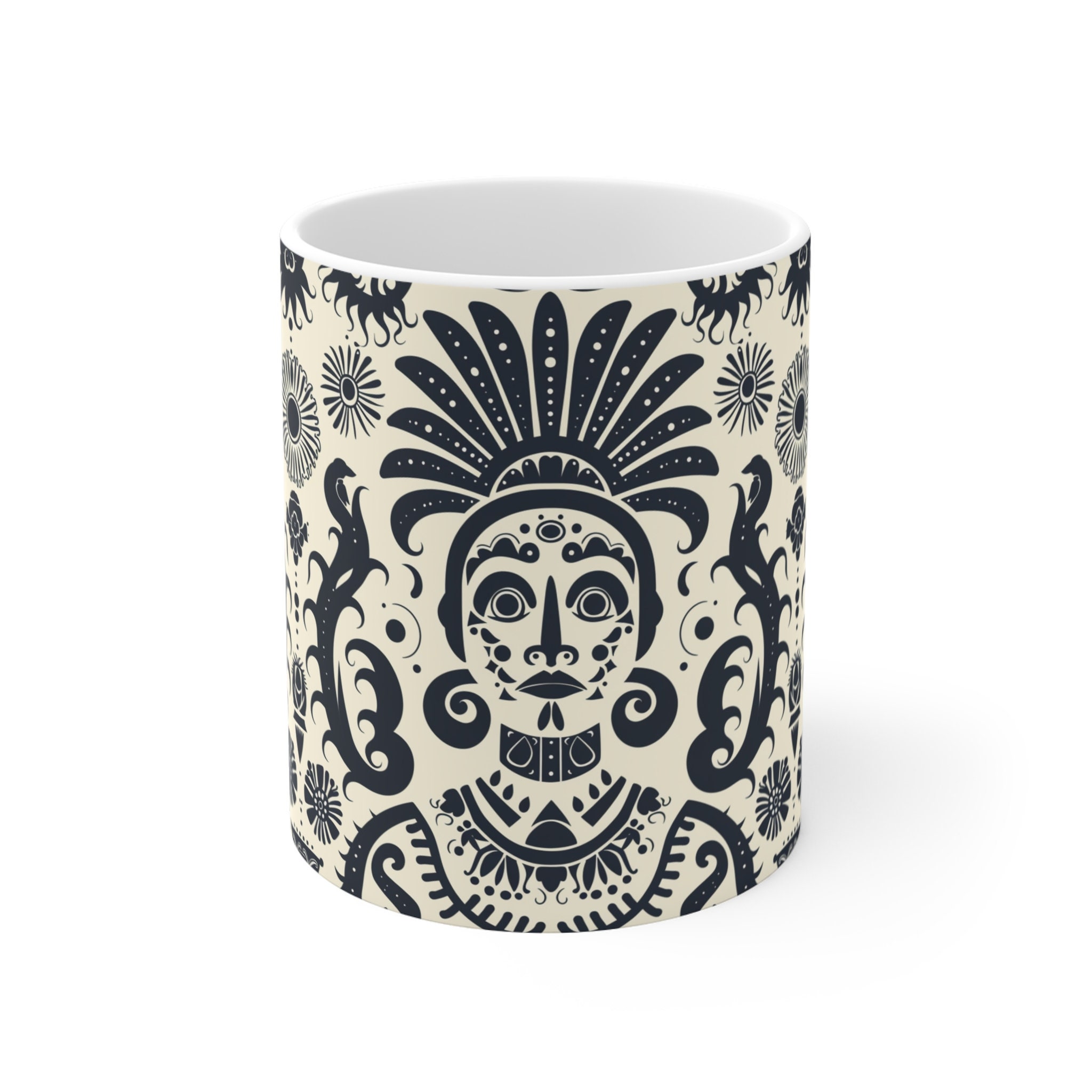 Latin American Tribe Inspired Patterns Mug Aztec Design Tea Cup Inca ...