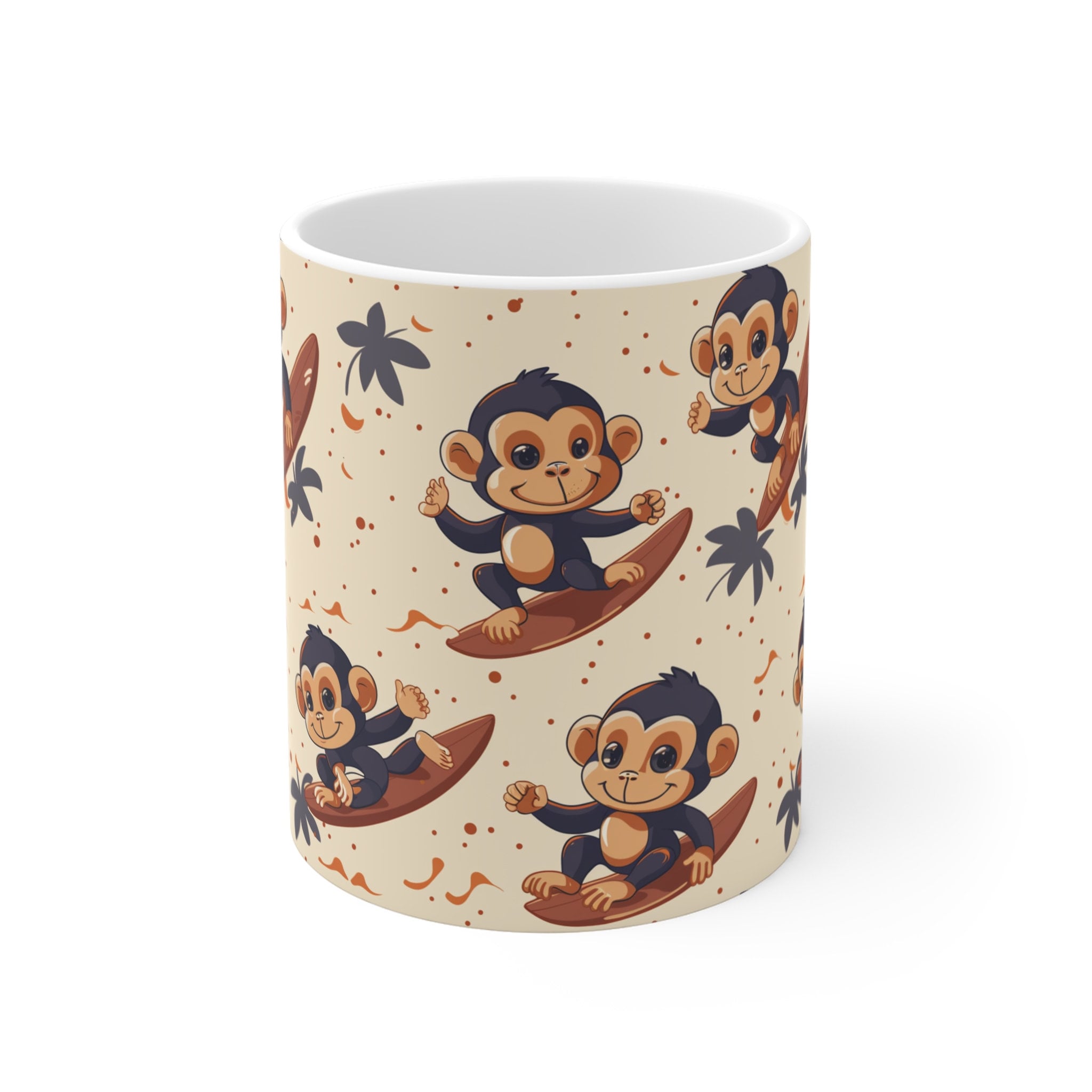 Monkeys Mug Funny Monkeys Tea Cup Monkeys Art Monkey Mug Cool Monkey ...