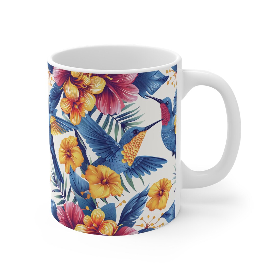 Hummingbird Mug Calibri Tea Cup Bird Art Wildlife Mug USA Calibri Mug ...