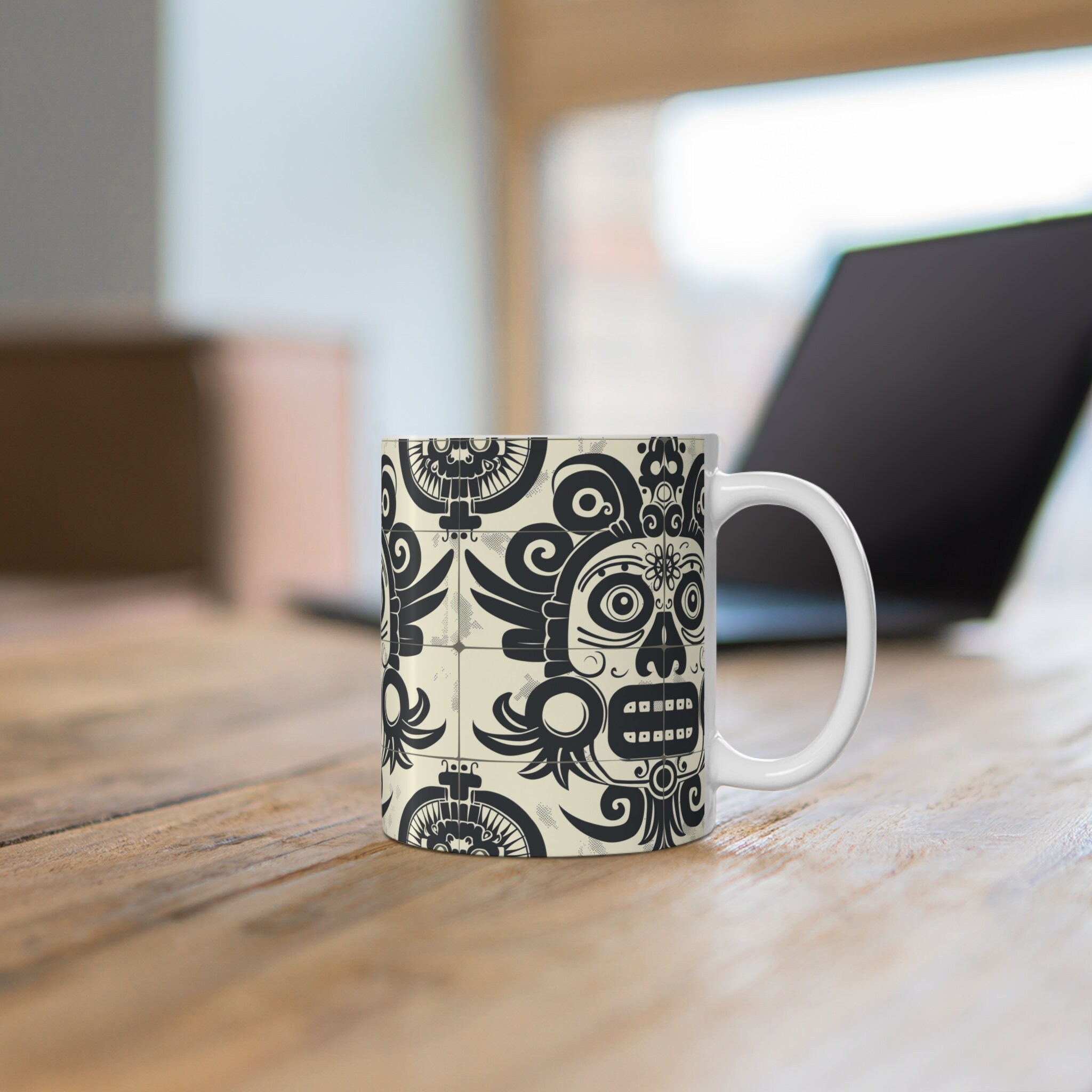 Latin American Tribe Inspired Patterns Mug Aztec Design Tea Cup Inca ...