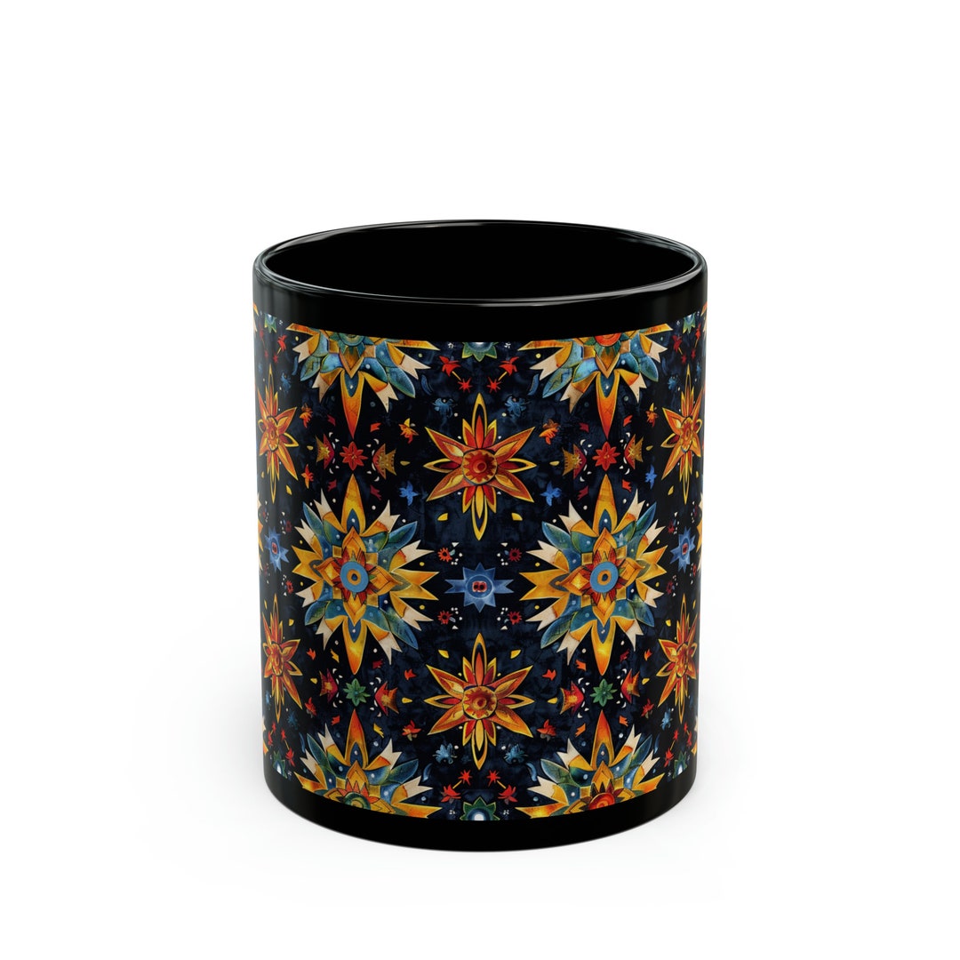 Latin American Tribe Inspired Patterns Mug Aztec Design Tea Cup Inca ...