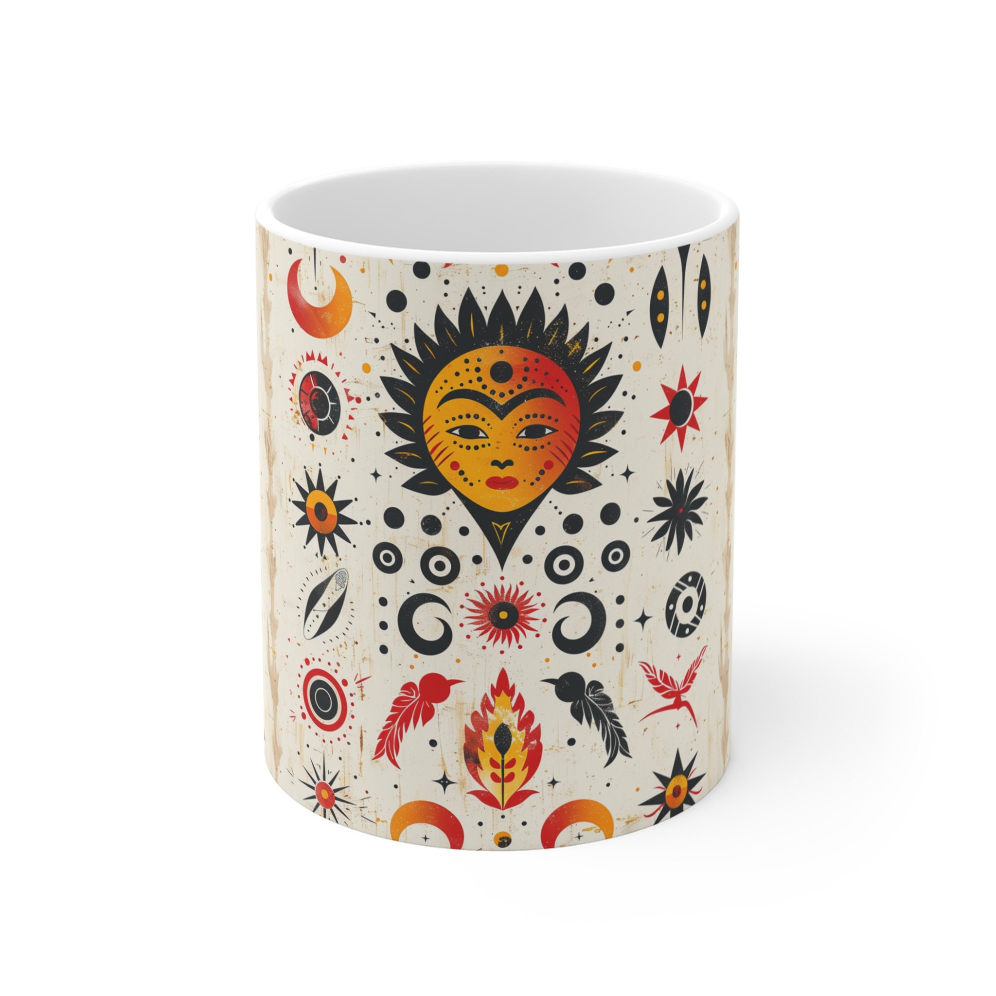 Latin American Tribe Inspired Patterns Mug Aztec Design Tea Cup Inca ...