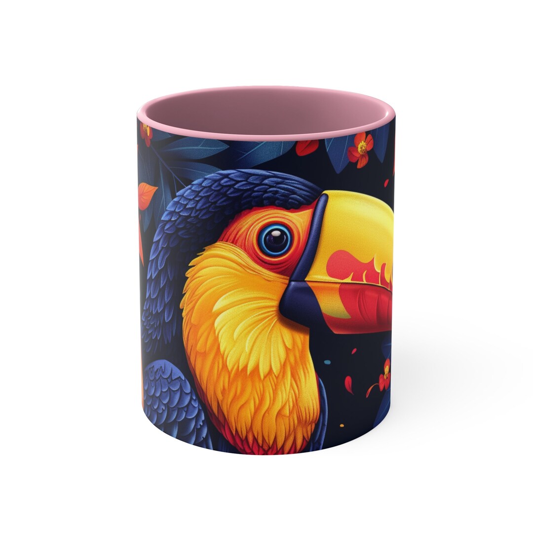 Wildlife Coffee Mug Toucan Tea Cup Exotic Rainforest Swamp Cup Funny ...