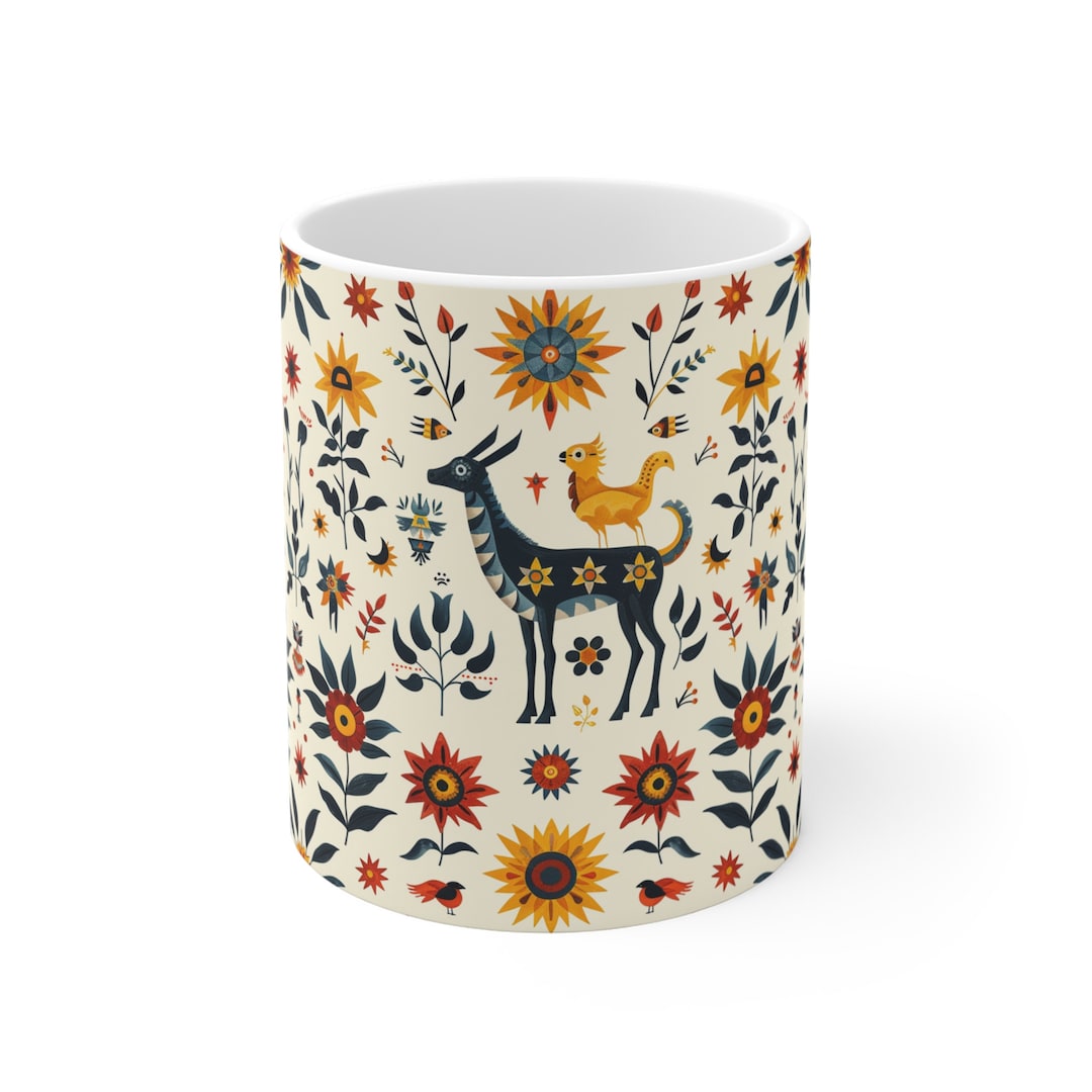 Latin American Tribe Inspired Patterns Mug Aztec Design Tea Cup Inca ...