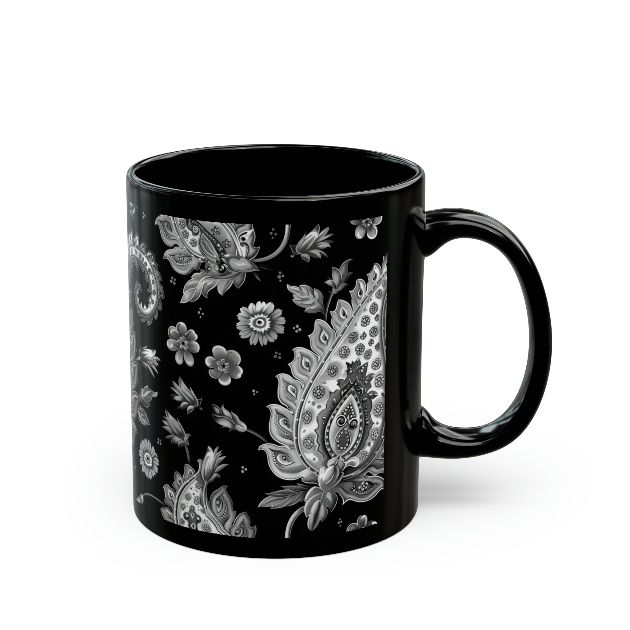 Paisley Pattern Mug Paisley Design Tea Cup Paisley Art Mug Paisley ...