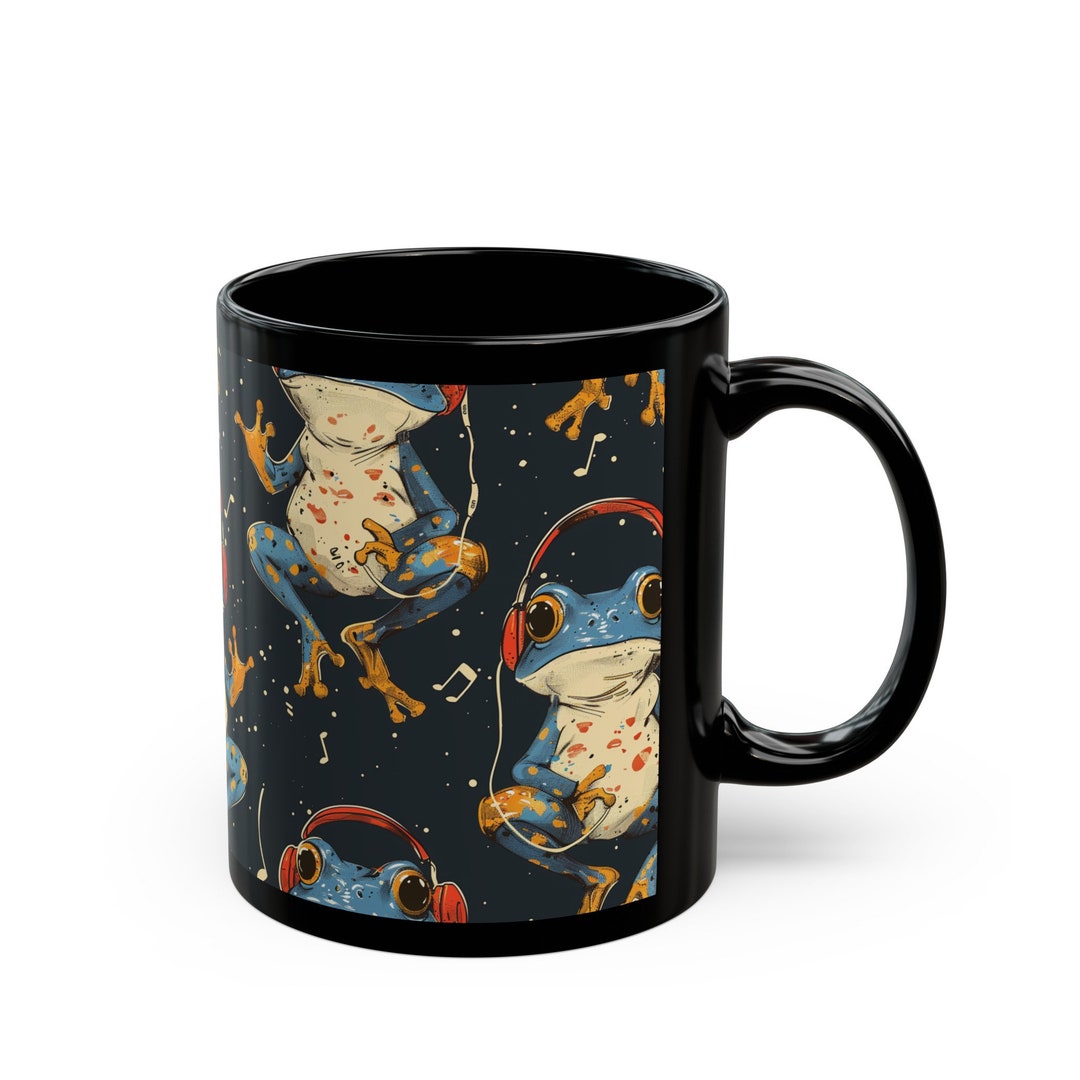 Frogs Mug Funny Frogs Tea Cup Amphibians Art Frog Mug Cool Frog Mug ...