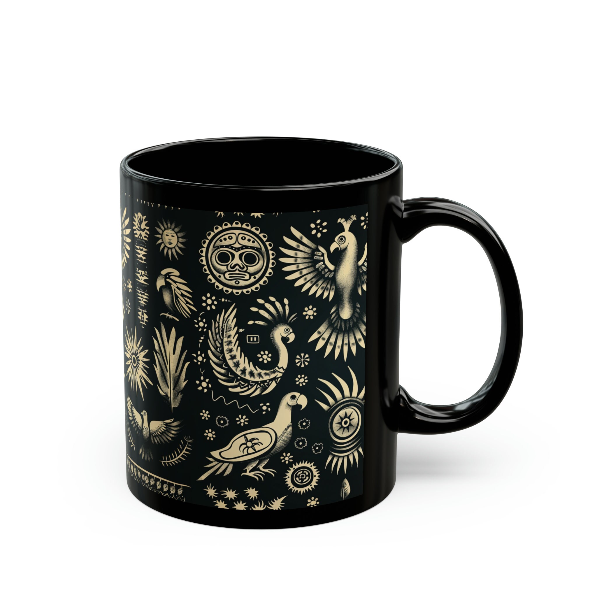 Latin American Tribe Inspired Patterns Mug Aztec Design Tea Cup Inca ...