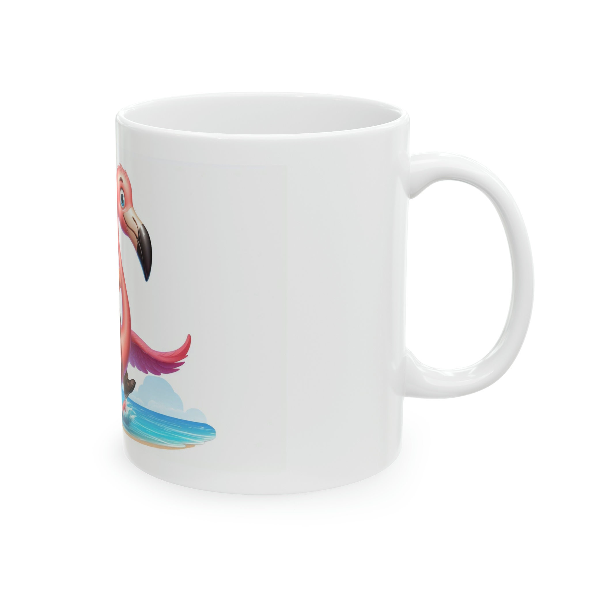 Flamingo Coffee Mug Pink Tea Cup Flamingo Art Colorful Bird Mug ...
