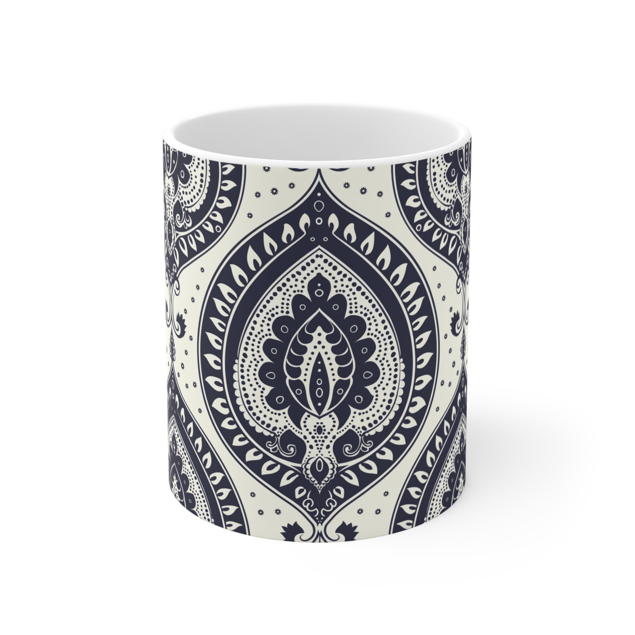 Paisley Pattern Mug Paisley Design Tea Cup Paisley Art Mug Paisley ...
