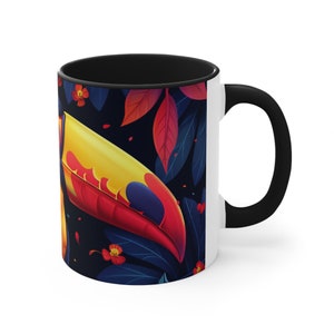 Wildlife Coffee Mug Toucan Tea Cup Exotic Rainforest Swamp Cup Funny ...
