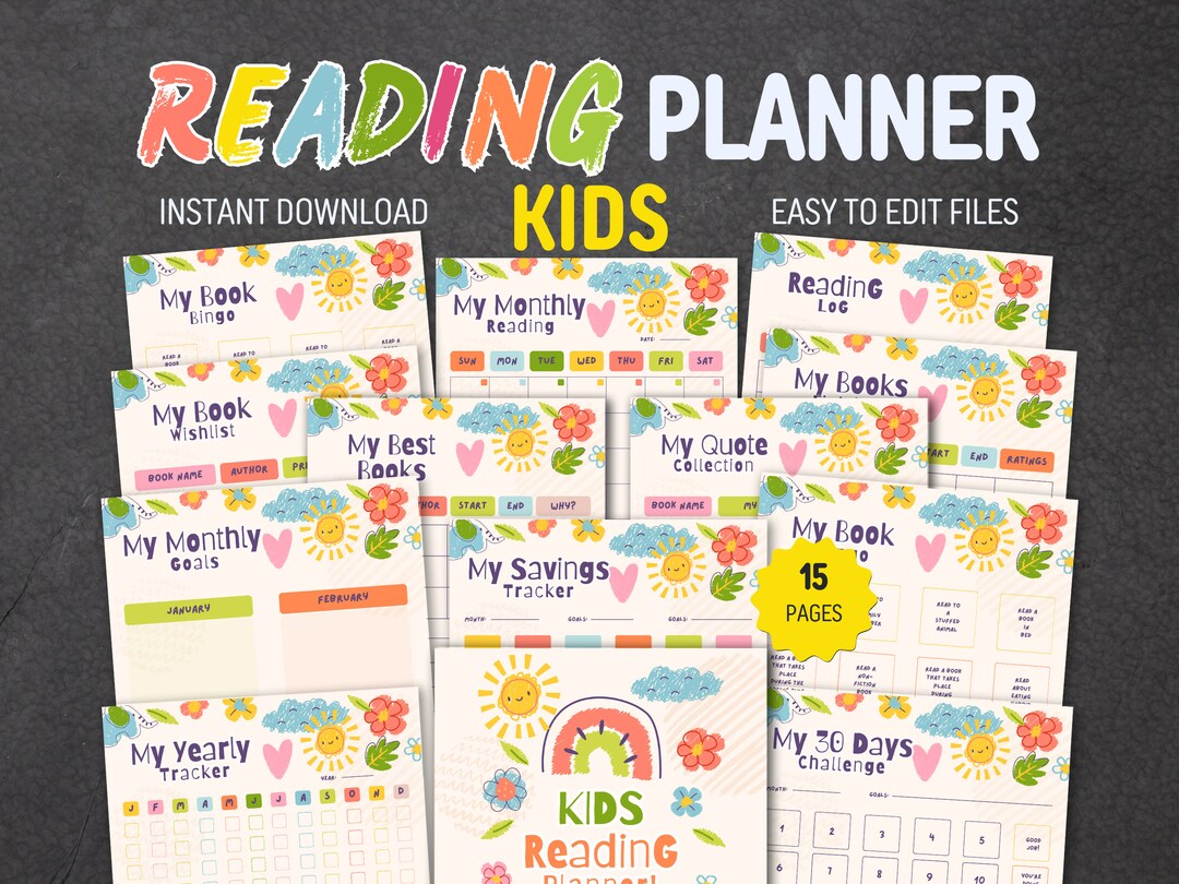 Productive Reading Planner Homeschool Screen Free Toddler Activity ...