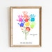 Father's Day Printable Flower Handprint Card, Diy Gift for Dad ...