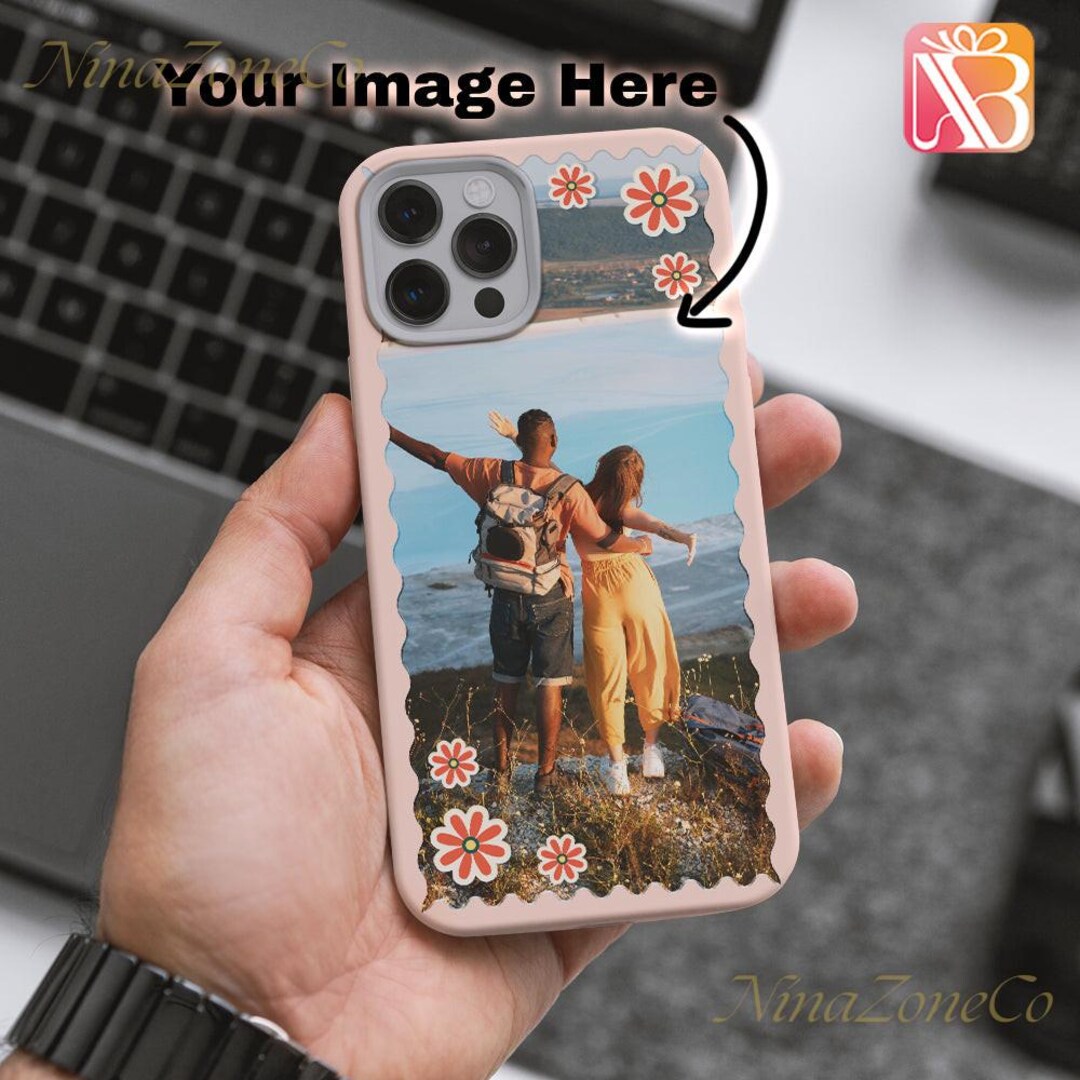 Amare Box Groovy Flowers Custom Photo Phone Case, Lover, Glass Frame ...