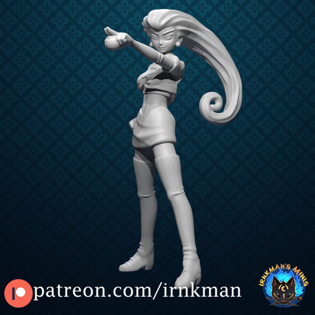 Jessica UNPAINTED 3D Printed Miniature Irnkmans Minis - Etsy Canada