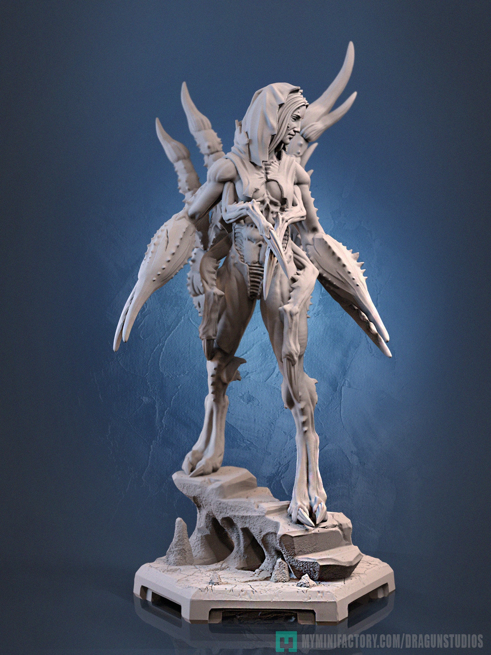 Najra Scorpioness 3D Miniature 32mm D&D Dragun Studios Tabletop RPG ...