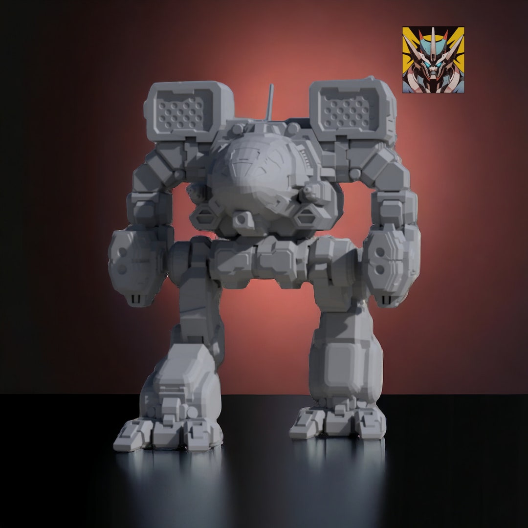 Timberwolf Print Aka madcat Miniature for Tabletop Wargames Standard ...