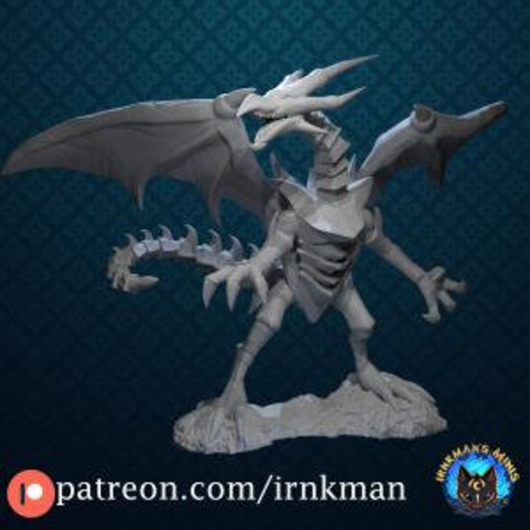 Red Eyes Black Dragon Model Kit (200mm Height!) Resin Print Miniature ...