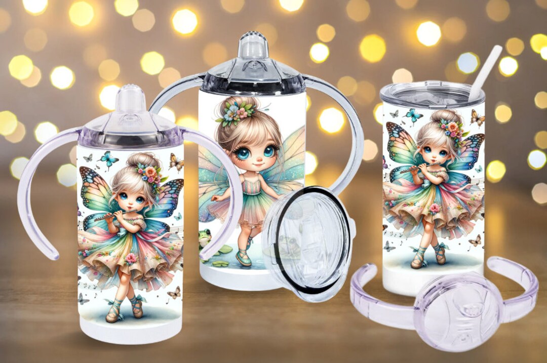 Fun Fairy Duo 12 Oz Sippy Cup W Two Lids and Straw - Etsy