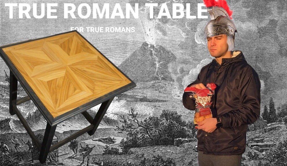 Ancient Roman Table Reconstruction Herculaneum Table, Sapele Wood - Etsy