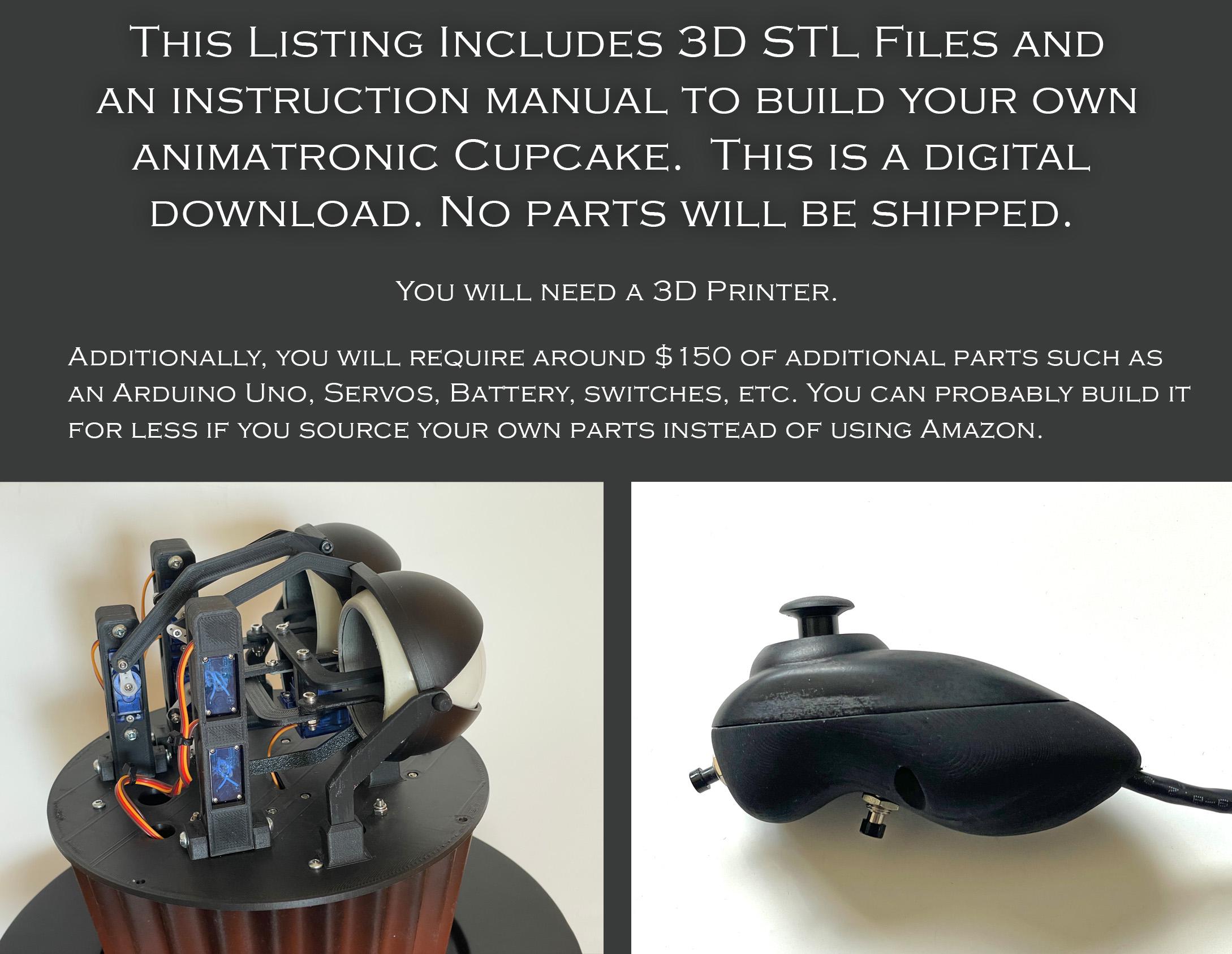 FNAF Cupcake Animatronic 3D Model STL and Instructions for Printing ...