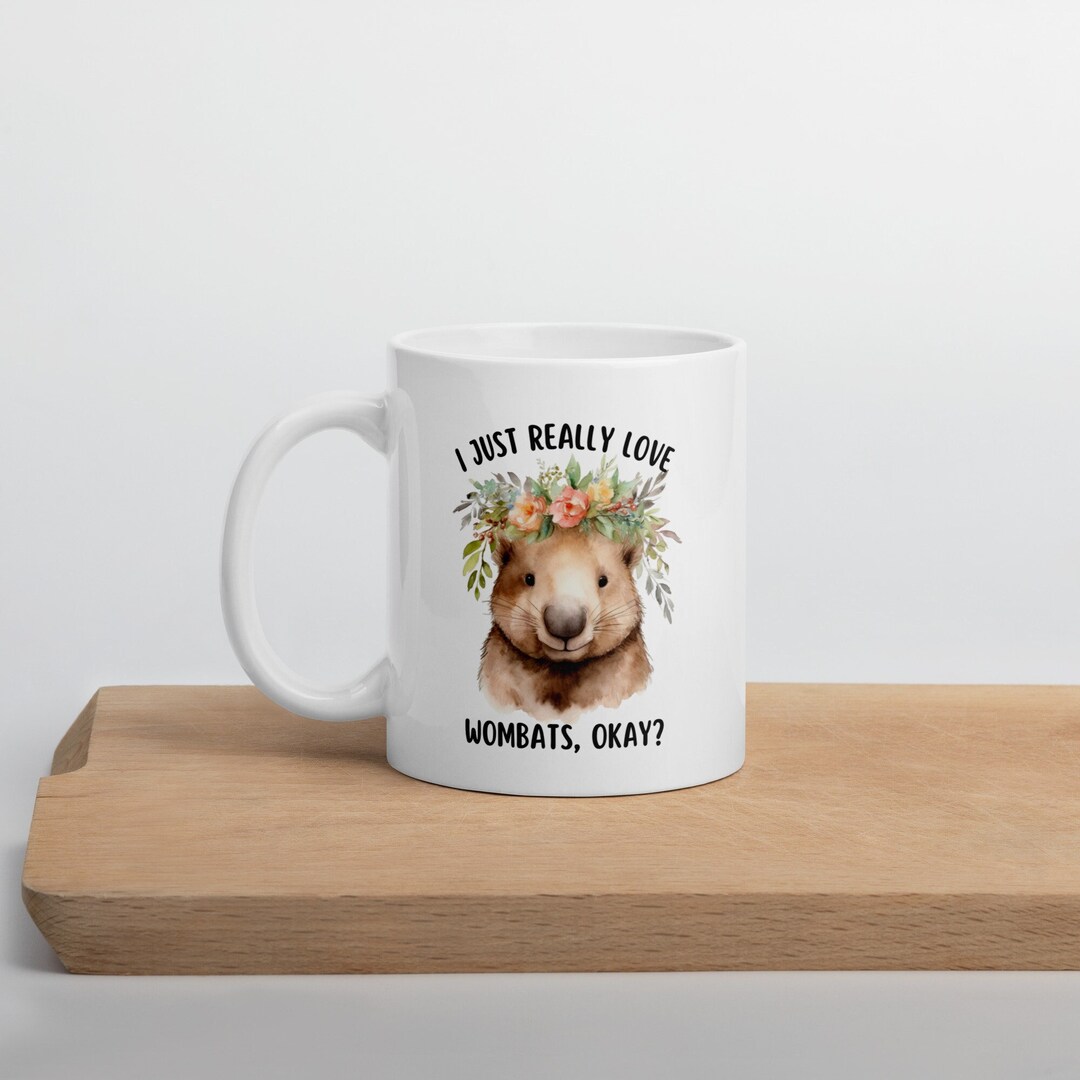 I Love Wombats Mug Cute Wombat Mug for Wombat Lovers Funny Wombat Gift ...