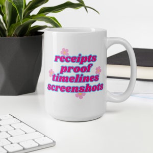 Receipts Proof Timeline Screenshots Bravo RHOSLC Mug - Heather Gay ...