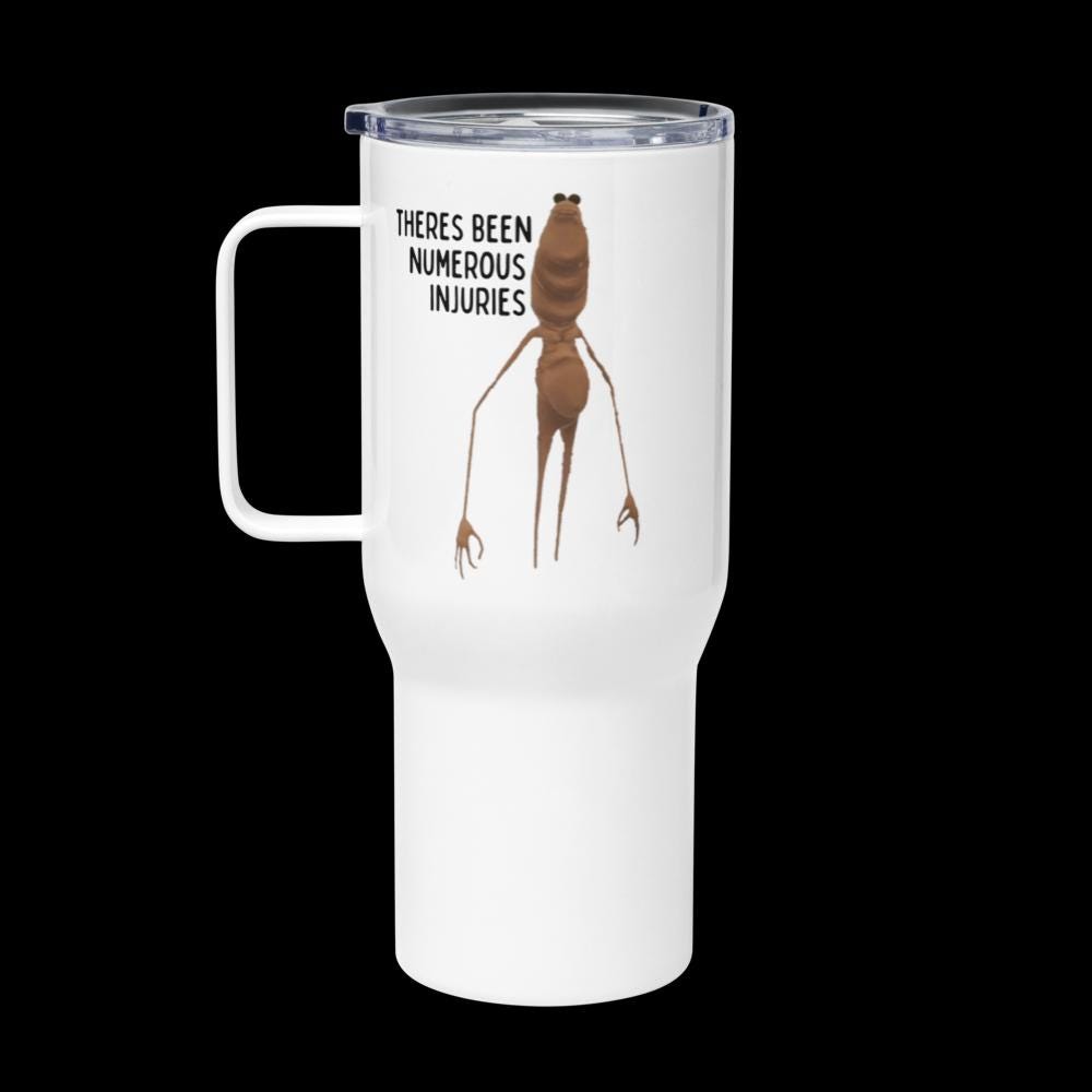 Marcus the Worm "theres Been Numerous Injuries" Tumbler – Surreal Worm ...