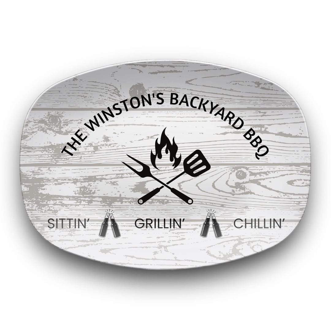 Custom Grilling Platter Personalized BBQ Platter Gift Grill Plate for ...