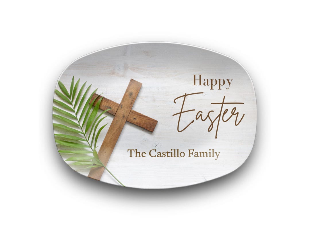 Personalized Easter Blessings Platter, Christian Platter, Easter Spring ...
