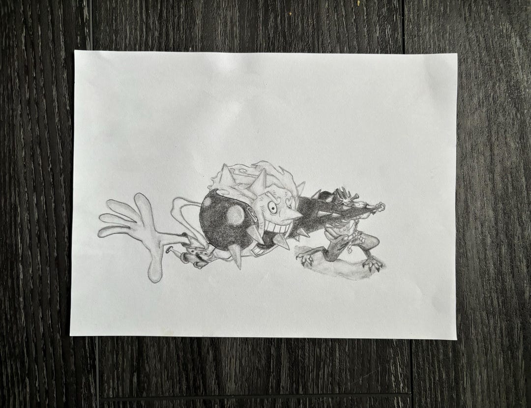 Luffy Vs Kaido One Piece Anime Drawing - Etsy Israel