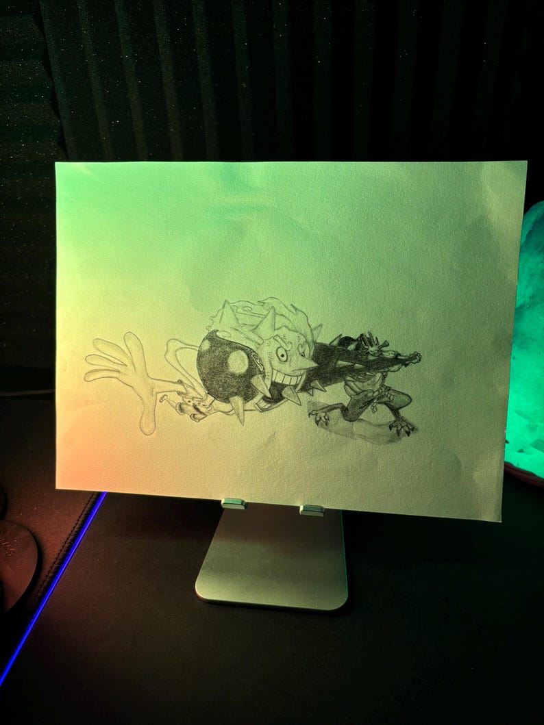 Luffy Vs Kaido One Piece Anime Drawing - Etsy Israel