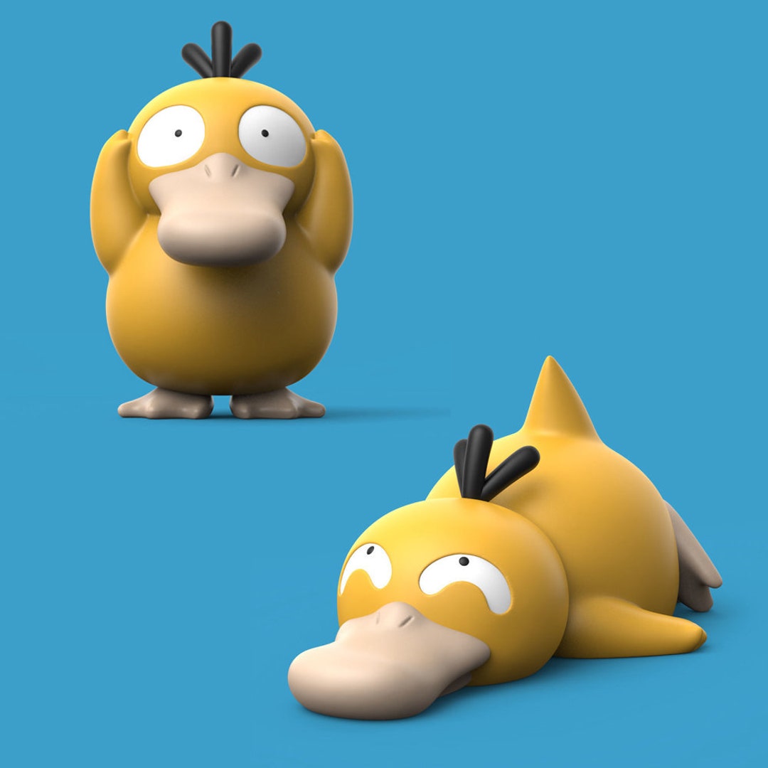 Cute Psyduck Edition 3mf and STL Files (coloured) - Etsy