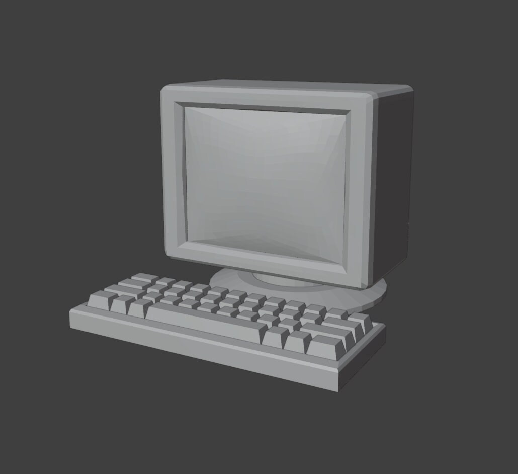 Mini PC With Keyboard 3D Print STL File - Etsy