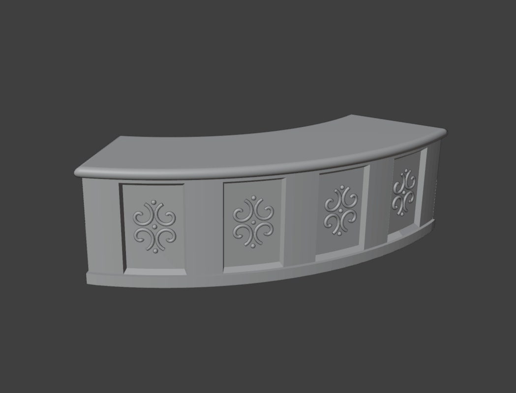 Reception Desk Mini 3D Print STL File - Etsy Canada