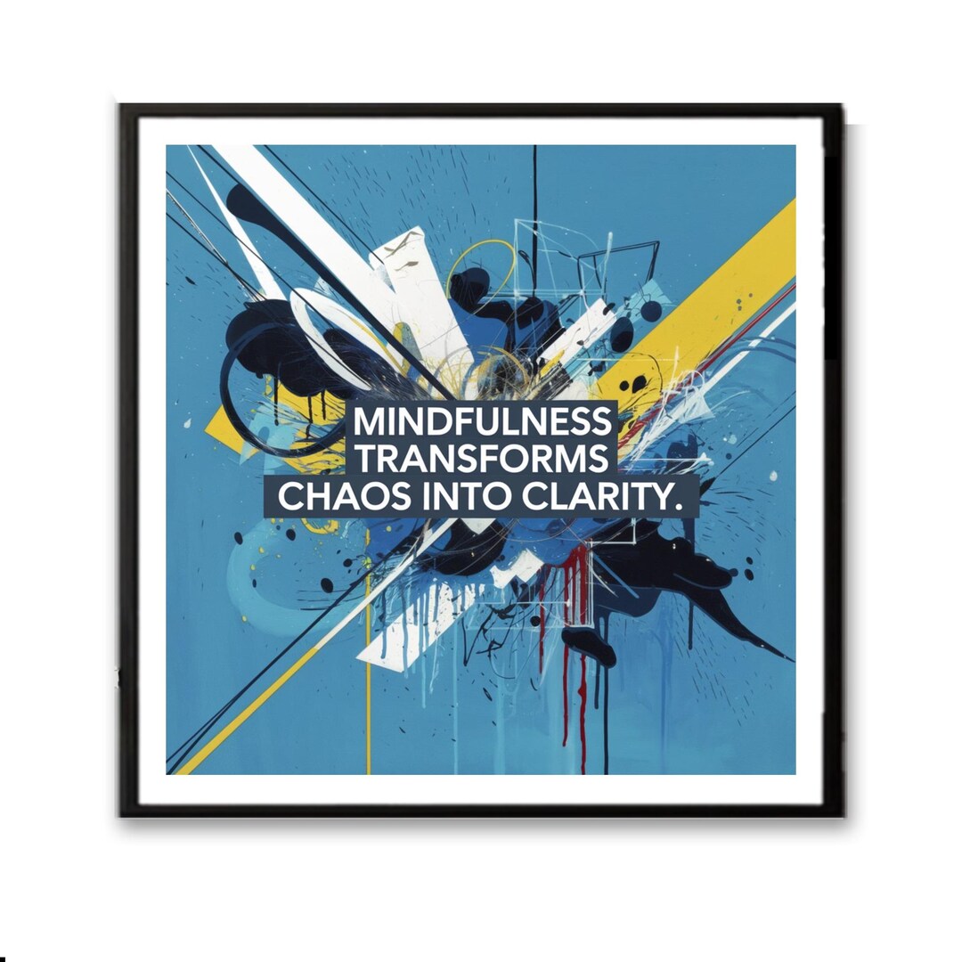 Office Inspiration Art Mindfulness Wall Decor Motivating Art Print ...