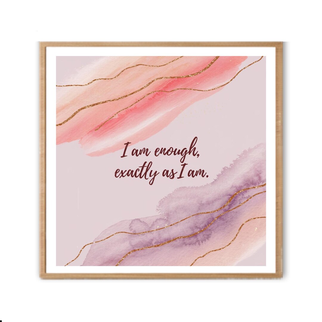 Positive Quote Poster Inspirational Home Wall Art Daily Reminder Wall ...