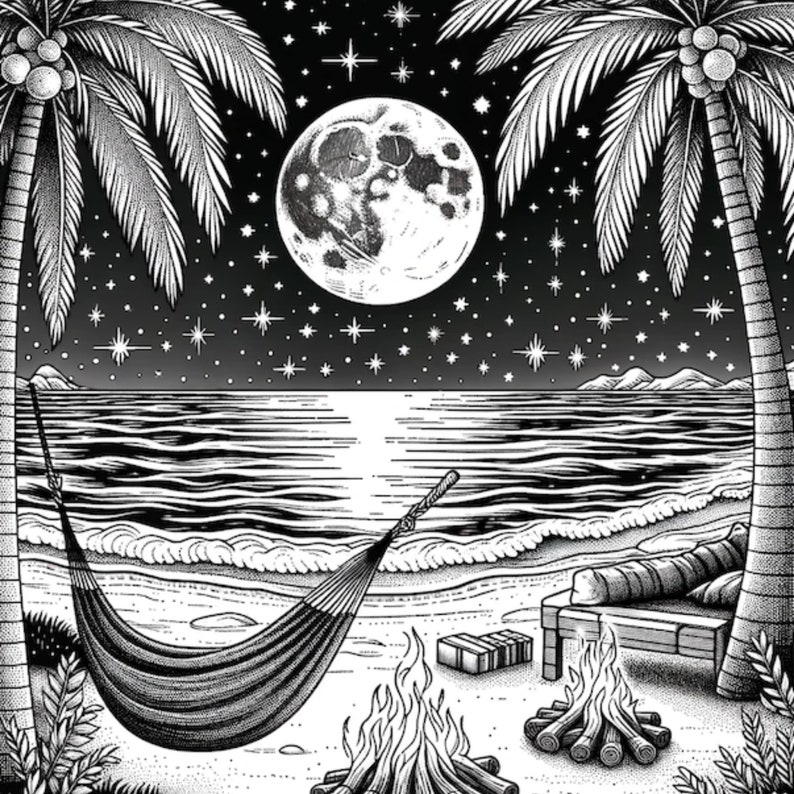 50 Romantic Starry Night Scenes - the Complete Collection - Printable ...