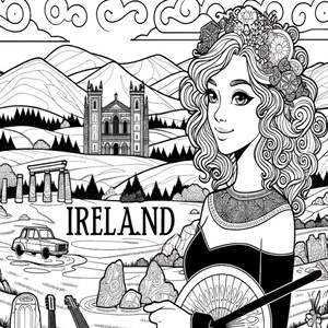 50 Digital Coloring Pages of Women Around the World - Adult Coloring ...