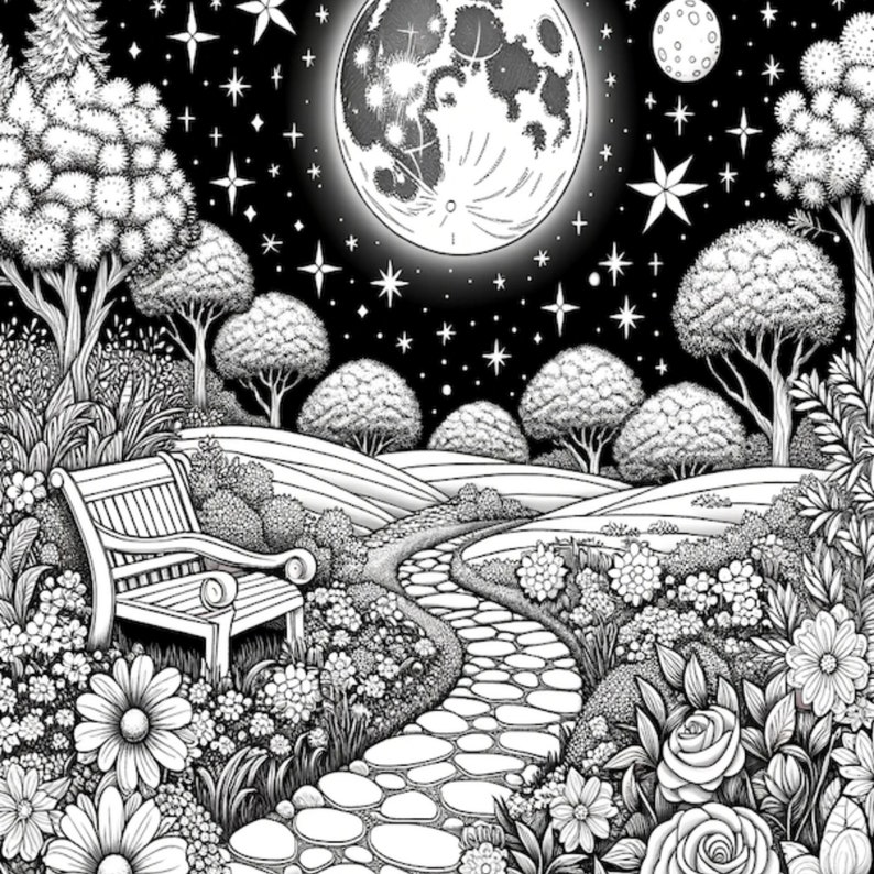50 Romantic Starry Night Scenes - the Complete Collection - Printable ...