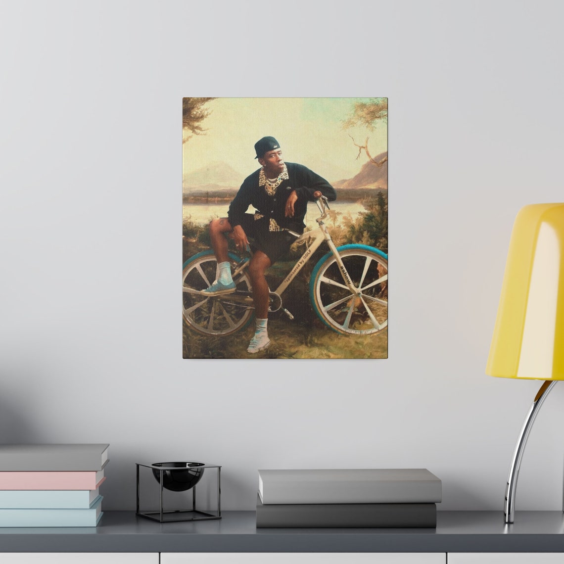 Tyler, the Creator Bicycle Canvas Art - Vibrant Hip Hop Wall Decor - Etsy