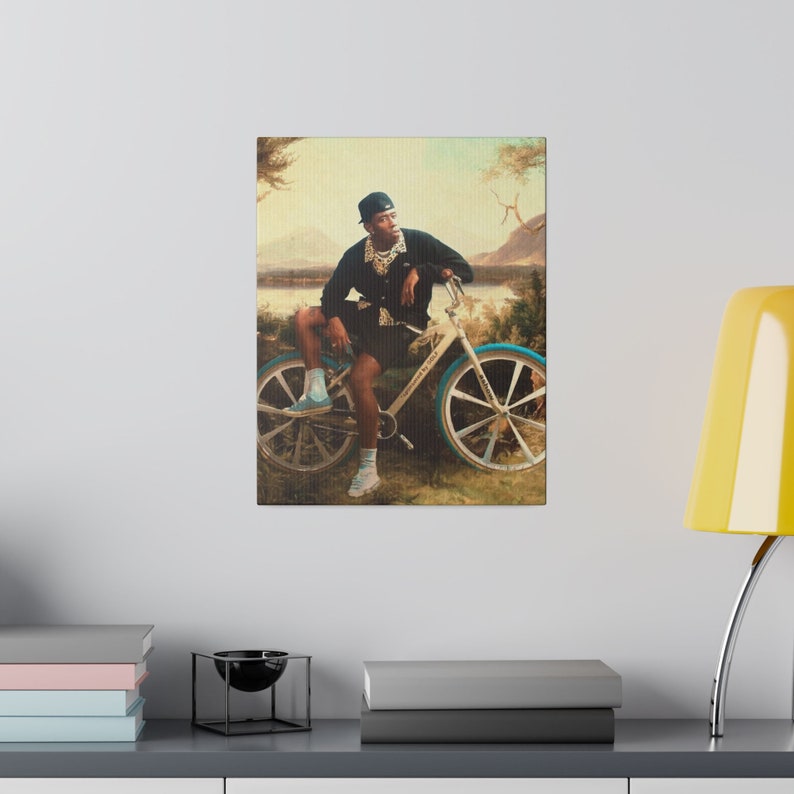 Tyler, the Creator Bicycle Canvas Art - Vibrant Hip Hop Wall Decor - Etsy