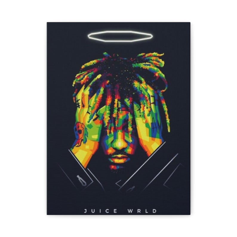 Juice Wrld 999 Art Canvas Print Wall Art - Etsy