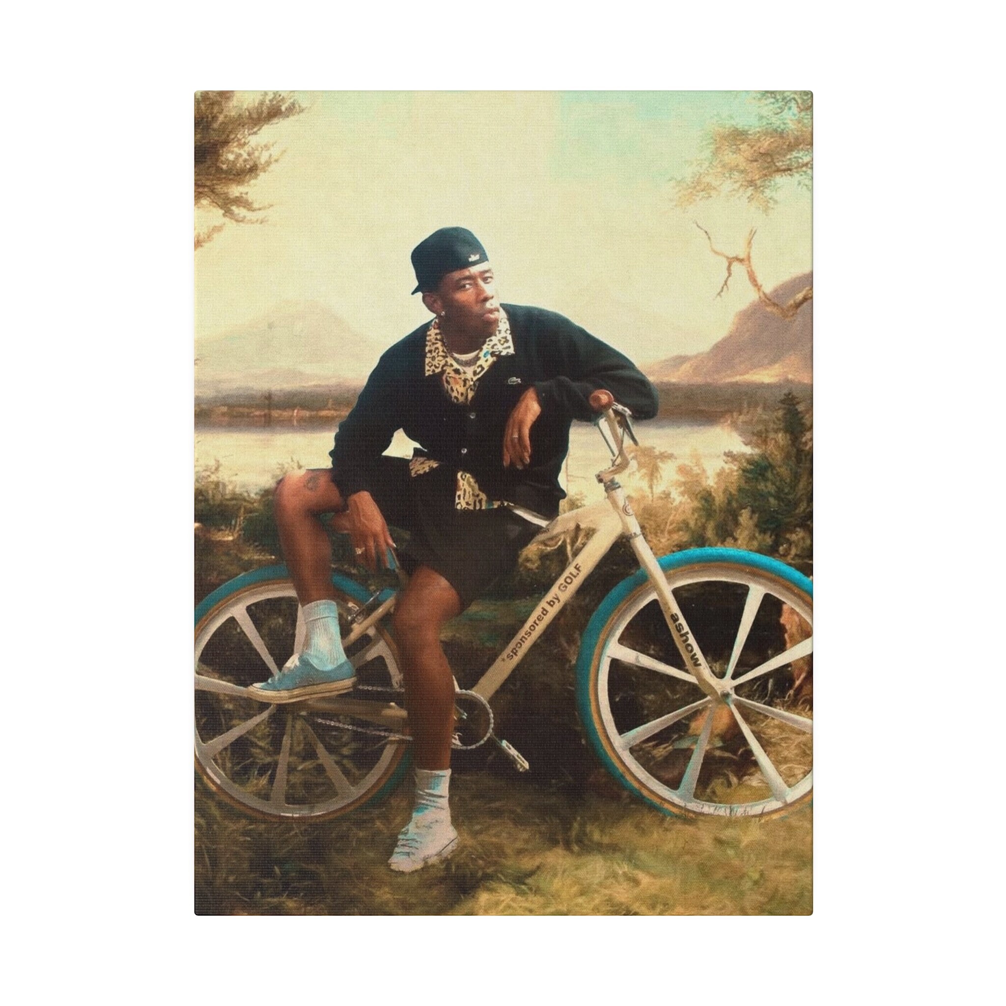 Tyler, the Creator Bicycle Canvas Art - Vibrant Hip Hop Wall Decor - Etsy