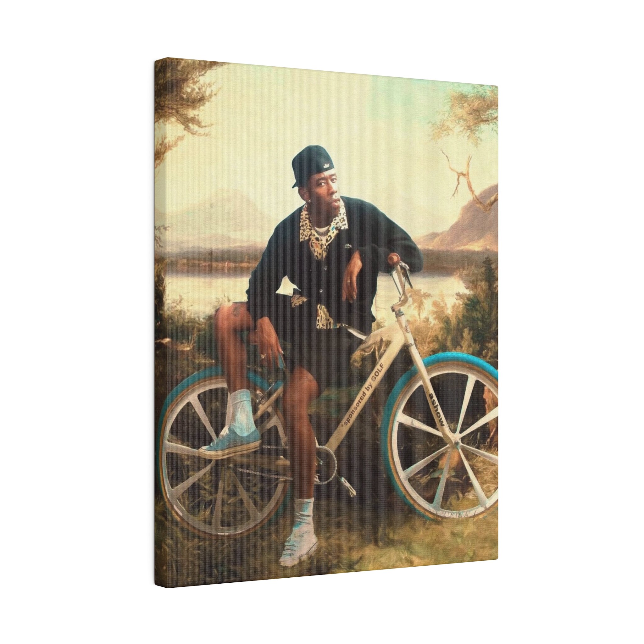 Tyler, the Creator Bicycle Canvas Art - Vibrant Hip Hop Wall Decor - Etsy