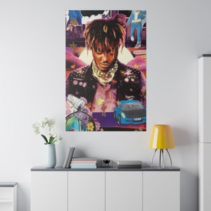 Canvas Wall Art, Juice Wrld Album Covers Collage, Matte Stretched 0.75 ...