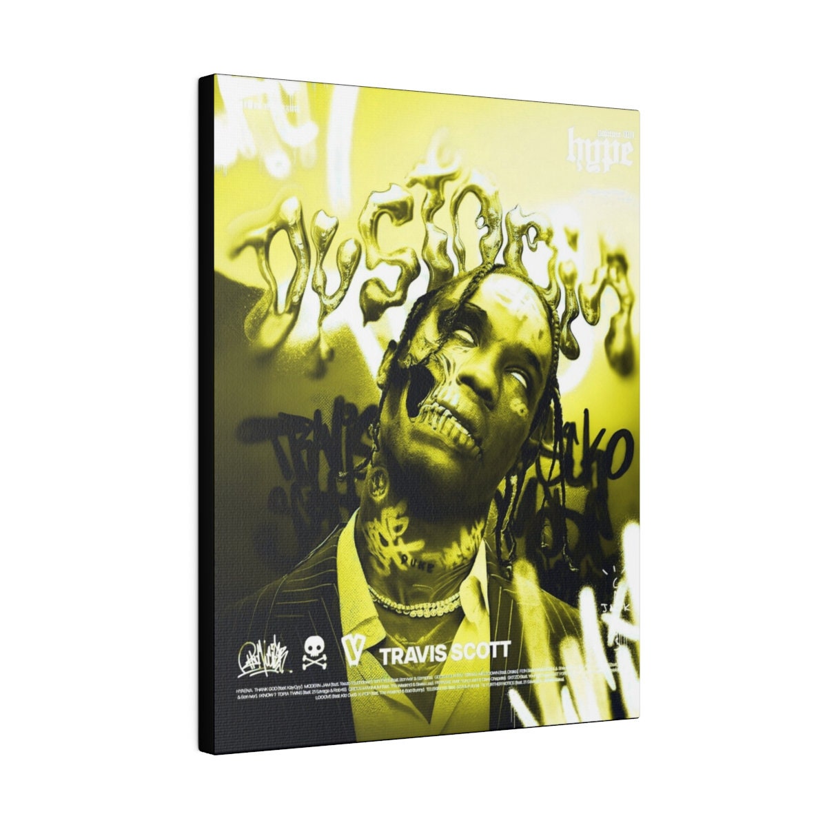 Purple Astro Odyssey Travis Scott Astroworld Album Art Hip Hop Canvas ...